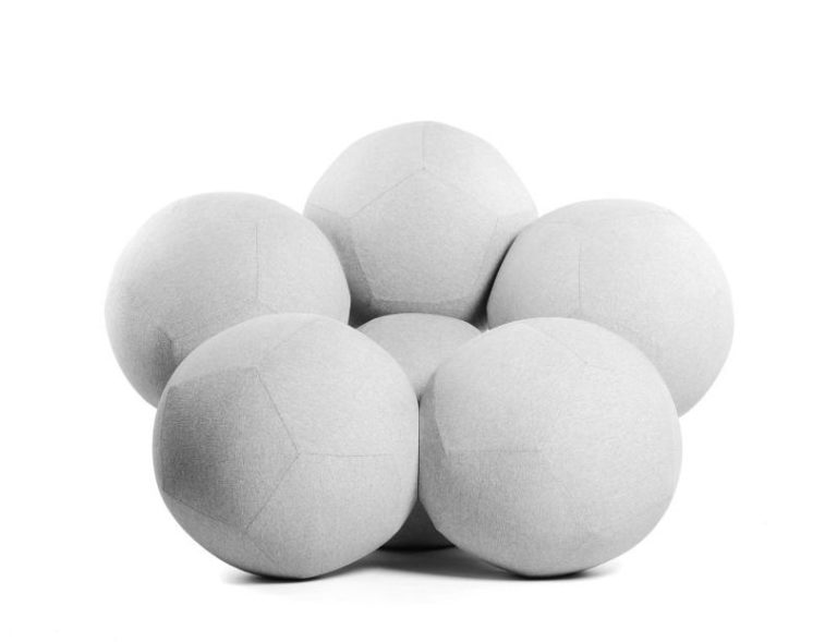 Buckyball Chair Boasts Comfy Carbon Molecules-Inspired Spheres - Pep Up ...