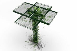 gsTree by Greenscreen: 3D Trellising System Forms Tree-Like Shape