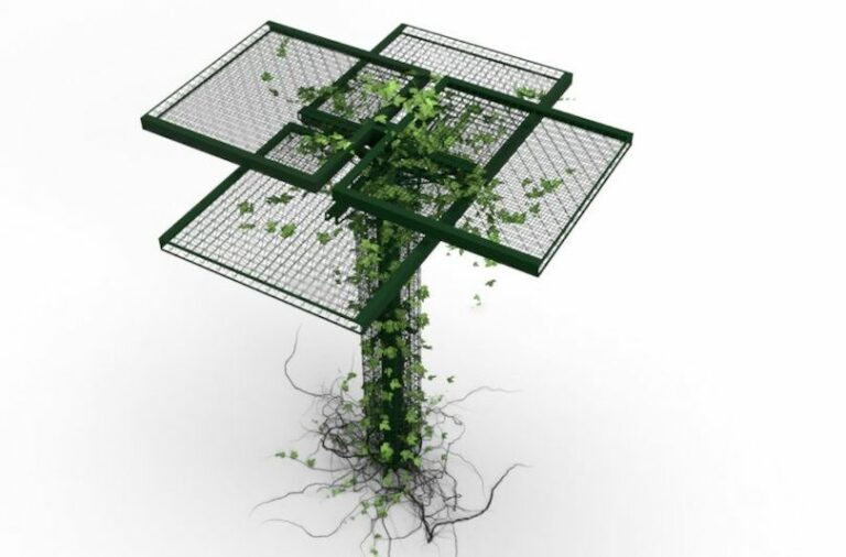 gsTree by Greenscreen: 3D Trellising System Forms Tree-Like Shape